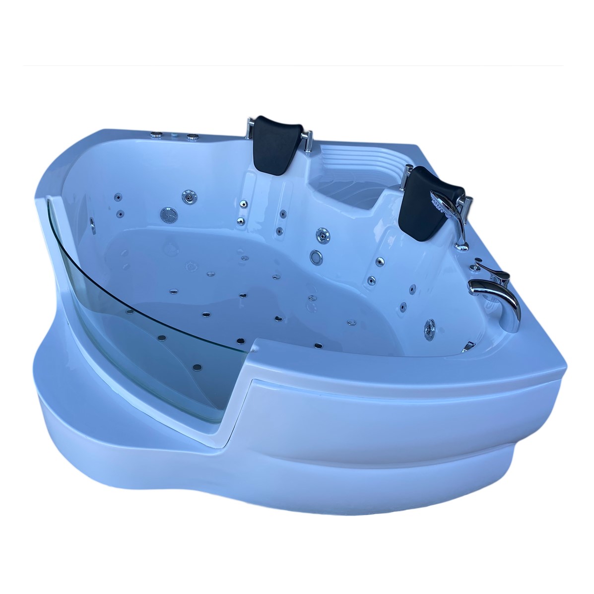 Köşe Oval Camlı Jakuzi 160 x 160 H 65